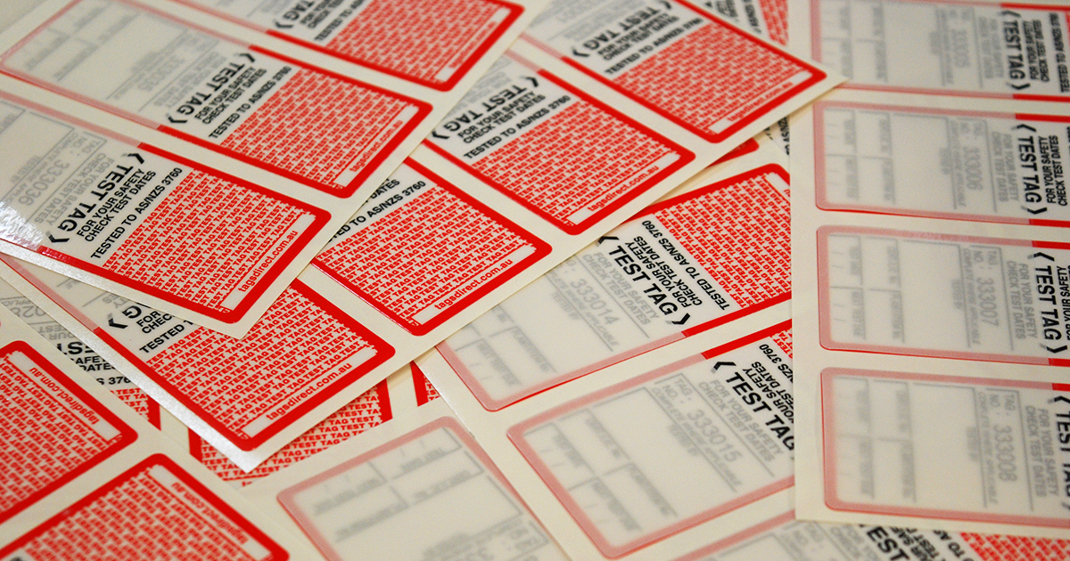 SPECIAL - 30% OFF Red Heavy Duty Test Tags